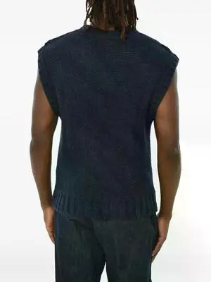 Dsquared2 Argyle-knit V-neck Sweater