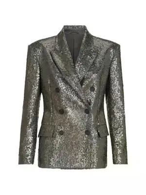 Brunello Cucinelli Double-breasted Sequined Blazer