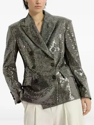 Brunello Cucinelli Double-breasted Sequined Blazer