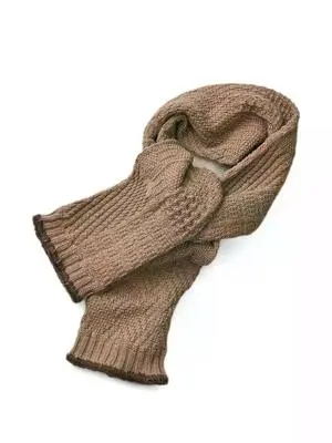 YAHAE Mixed-knit Scarve - Neutrals