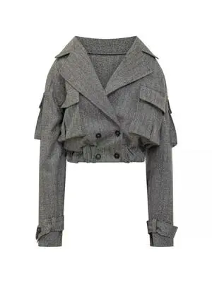 BATAKOVIC Cropped Herringbone Jacket And Trousers Set