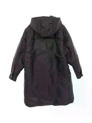 Prada 2010s Re-nylon Hooded Coat - Black