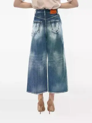 Dsquared2 Distressed Wide-leg Jeans
