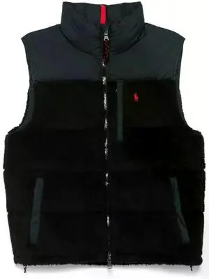 Polo Ralph Lauren Faux-shearling Gilet - Black