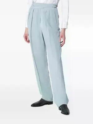 BLAZÉ MILANO Pleated Tailored Trousers - Blue