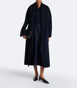 Max Mara Virgin Wool Wrap Coat