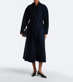 Max Mara Virgin Wool Wrap Coat