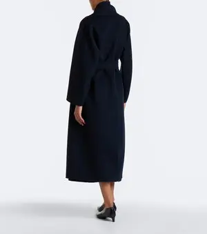 Max Mara Virgin Wool Wrap Coat