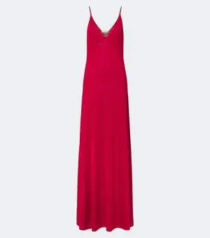 Fendi Silk Maxi Dress - Red