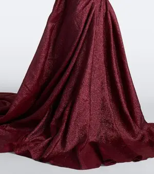 MARMAR HALIM Draped Strapless Bustier Gown