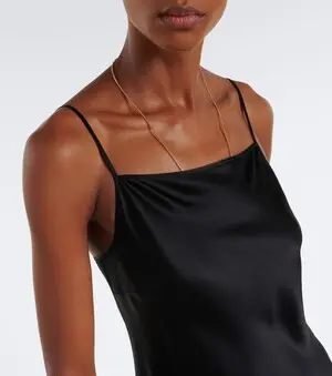 JOSEPH Cloe Silk Satin Midi Dress