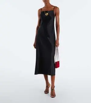JOSEPH Cloe Silk Satin Midi Dress
