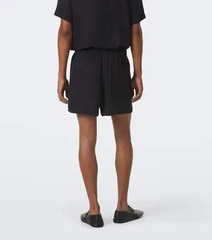 Gucci Gg Jacquard Silk Shorts