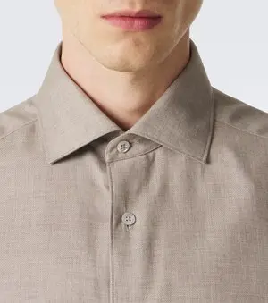 Zegna Cotton And Cashmere Shirt