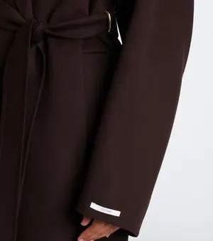 Sportmax Belted Virgin Wool Coat