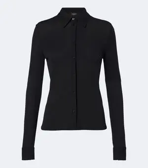 Gucci Crepe Jersey Button-up Shirt