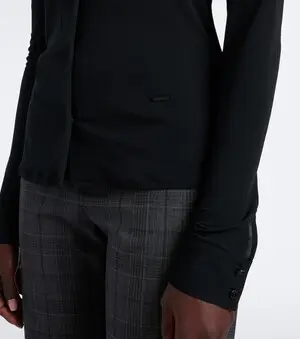 Gucci Crepe Jersey Button-up Shirt