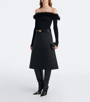 Gucci Gg Midi Skirt