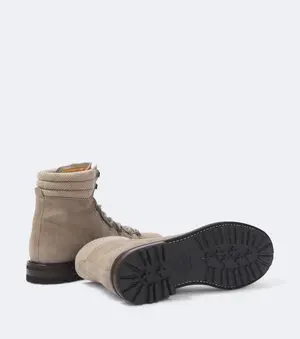 Kiton Suede Lace-up Boots