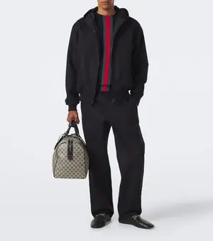 Gucci Essence Medium Gg Canvas Duffle Bag