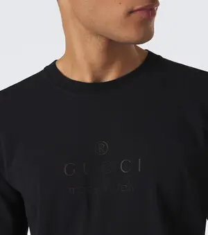 Gucci Printed Cotton-blend Jersey T-shirt