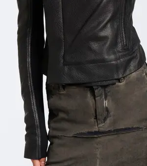 Rick Owens Leather Biker Jacket