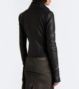 Rick Owens Leather Biker Jacket