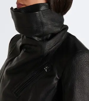 Rick Owens Leather Biker Jacket