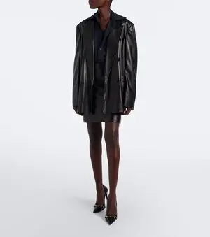 Gucci Double-breasted Leather Jacket