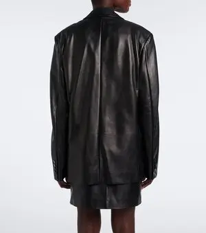 Gucci Double-breasted Leather Jacket