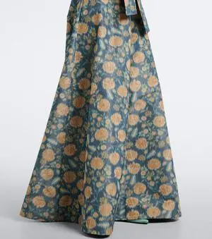 MARKARIAN Margaretta Belted Floral Gown