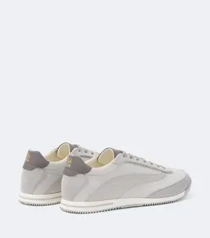 Brunello Cucinelli Leather-trimmed Sneakers