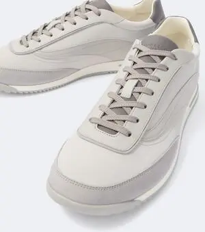 Brunello Cucinelli Leather-trimmed Sneakers
