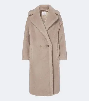 Max Mara Alpaca, Wool, And Silk Teddy Coat - Beige