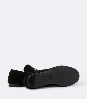 Gucci Como Horsebit Suede Loafers