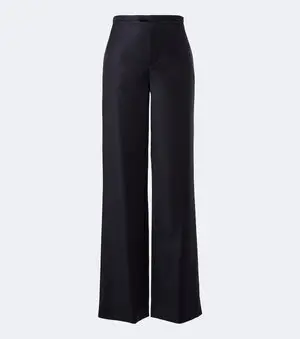 Gucci Wool Wide-leg Pants - Blue