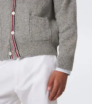 Thom Browne Hector Intarsia Wool And Mohair Cardigan