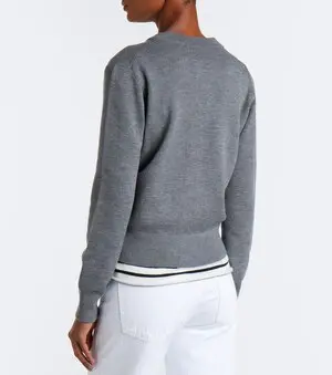 AMI Paris Merino Wool Cardigan