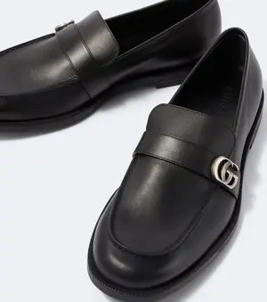 Gucci Double G Leather Loafers