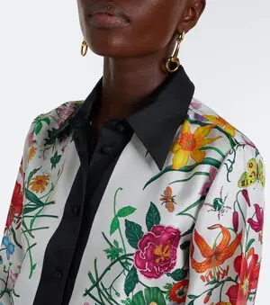 Gucci Flora Silk Twill Shirt