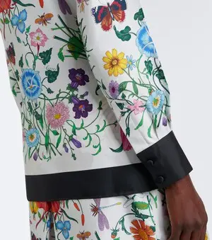 Gucci Flora Silk Twill Shirt