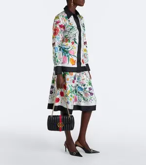 Gucci Flora Silk Twill Shirt