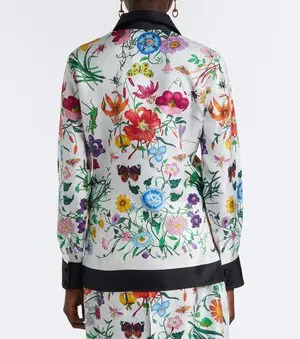 Gucci Flora Silk Twill Shirt