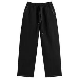 Amiri Script Linen Trousers
