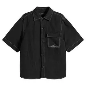 Amiri Script Linen Shirt