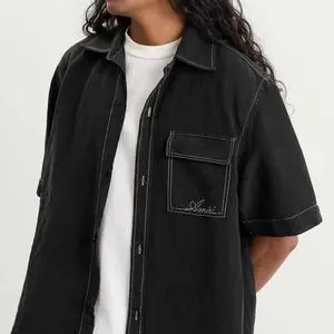 Amiri Script Linen Shirt
