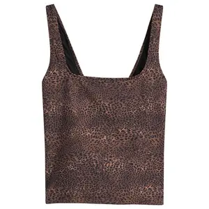 FRUITY BOOTY Shania Leopard Print Tankini - Brown