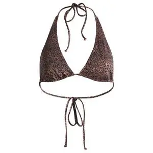FRUITY BOOTY Shania Halter Bikini Top - Brown