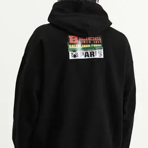 Balenciaga Bumper Sticker Regular Fit Hoodie