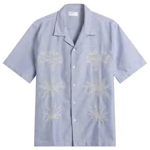 Universal Works Oxford Shirting Road Trip Shirt - Blue